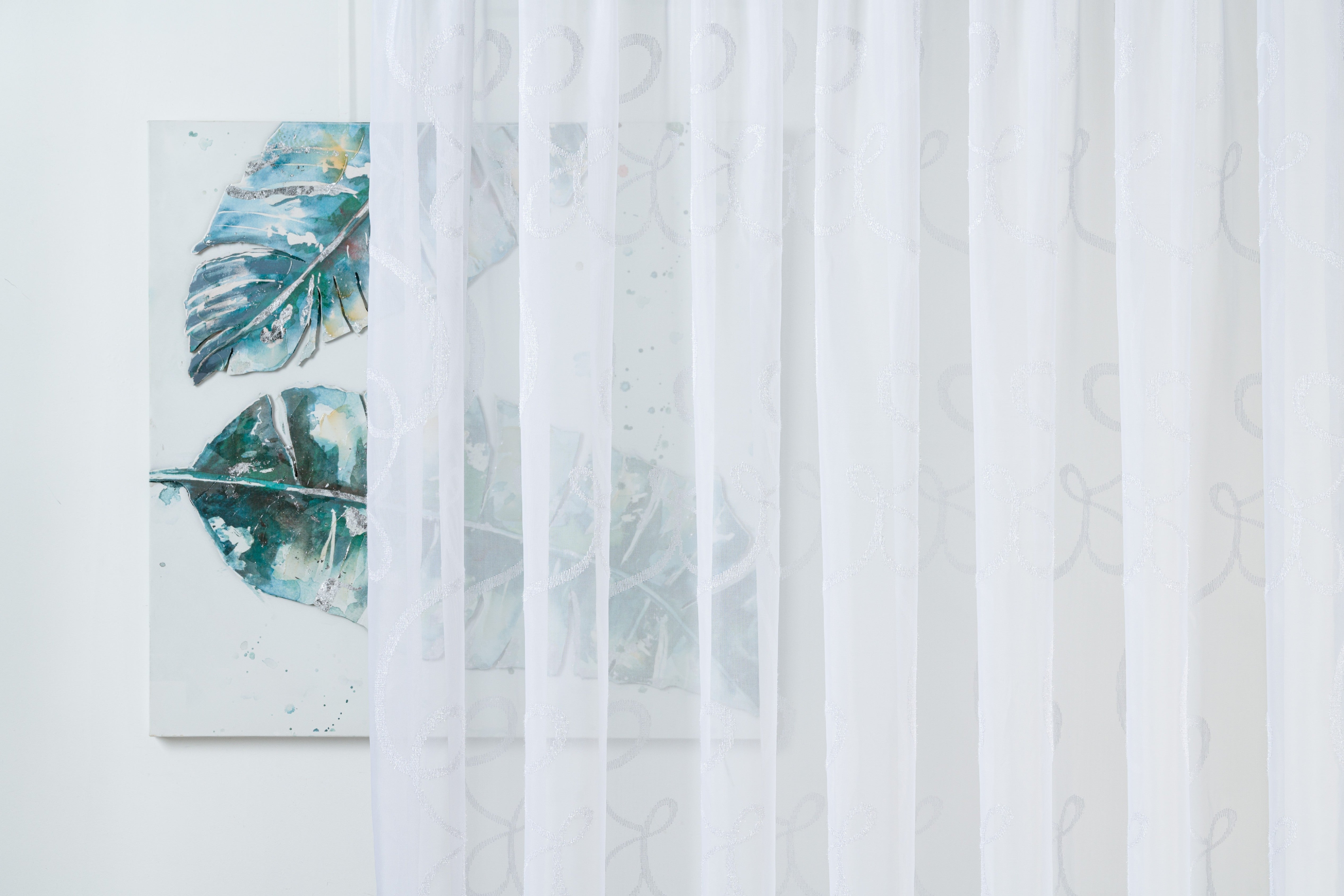 CRESSIDA white silver Custom Made Curtains - Sheer – Scarlet's Way ...