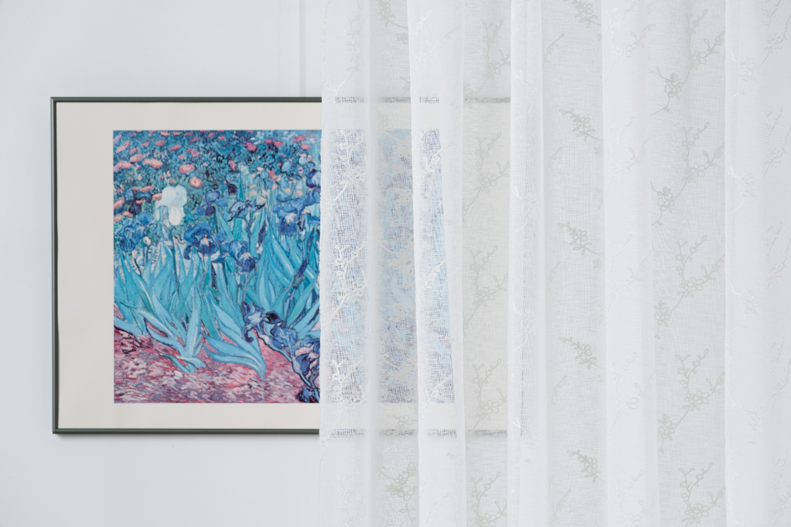 AFRODITA White floral Custom Made Curtains - sheer – Scarlet's Way ...